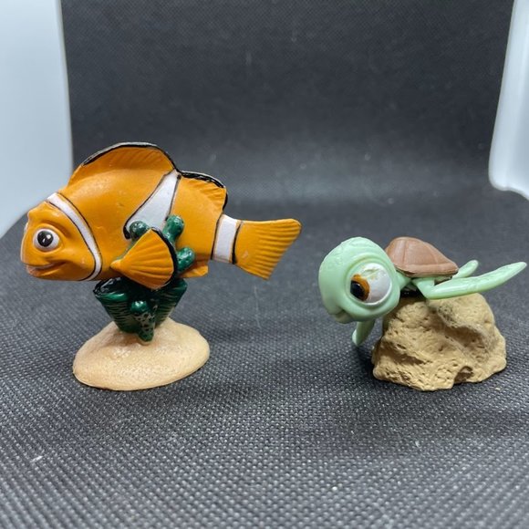 Pixar | Toys | Finding Nemo Figures Squirt And Marlin Lot Of 2 Finding ...